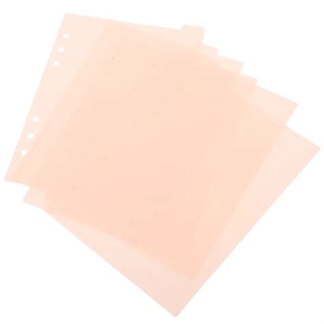 5 PZ CARTELLE File Lettere Carta Separatore Pp Rosa Leganti Colorati