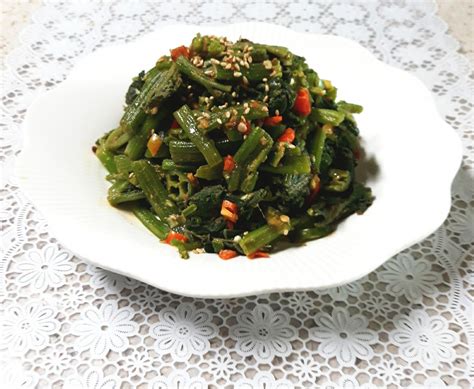 연한 호박잎 나물 무침