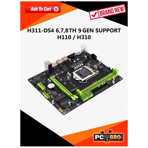 Lga 1151 Ramsta H311 Soket H110 H310 Support 6 7 8th 9th Gen