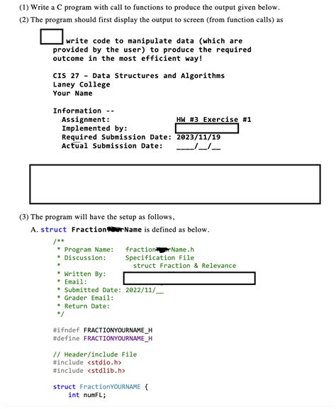 Solved 1 Write A C Program With Call To Functions To