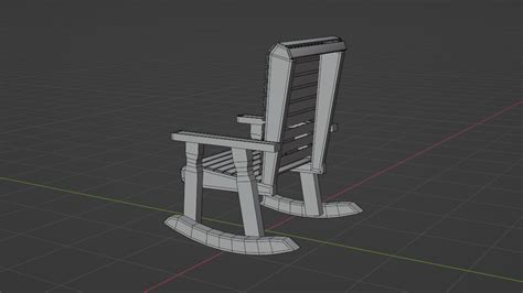 Artstation Wooden Swing Chair Pbr Ready In Blender Game Assets
