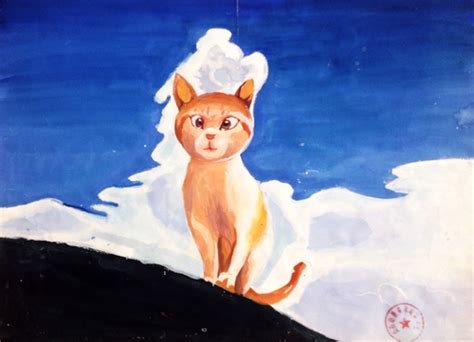 少儿书画作品 漂亮的小女孩儿儿童书画作品漂亮的小女孩儿欣赏中国少儿美术教育网