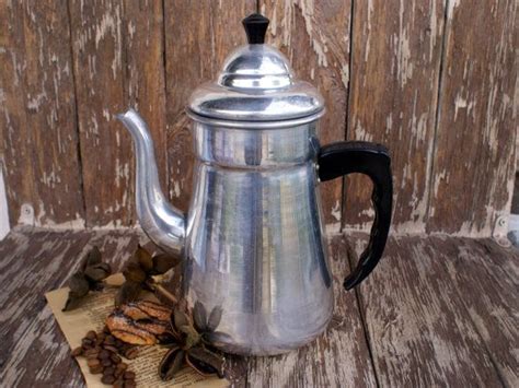 Vintage Aluminum Percolator Coffee Pot Never Used