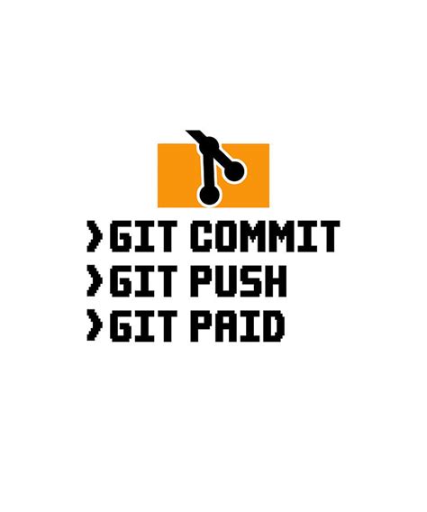Git Commit Push Paid Digital Art By DesignMaxx Fine Art America