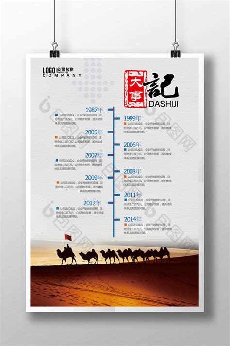 企业大事记发展历程模板 包图网