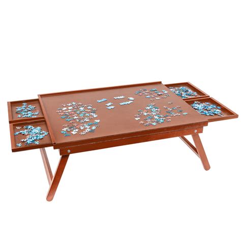 Jumbl Puzzle Board Rack 23 X 31 Wooden Jigsaw Puzzle Table W 4