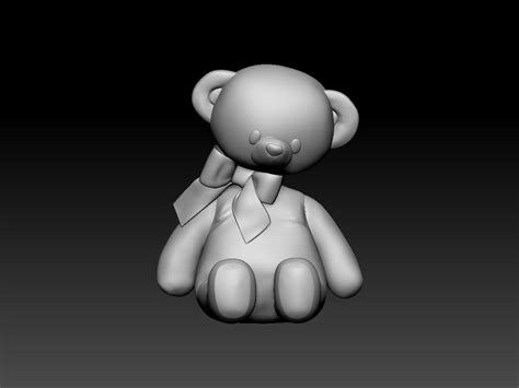 Stl File Teddy Bear Cute Teddy Bear 🧸 ・3d Print Design To Download・cults