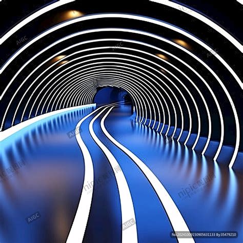 Ai创作图隧道背景素材 时光隧道设计 立体隧道时空隧道 立体空间隧道 隧道灯光透视 Cgi艺术品隧道 现代时光隧道 科技时光隧道模型 仿隧道