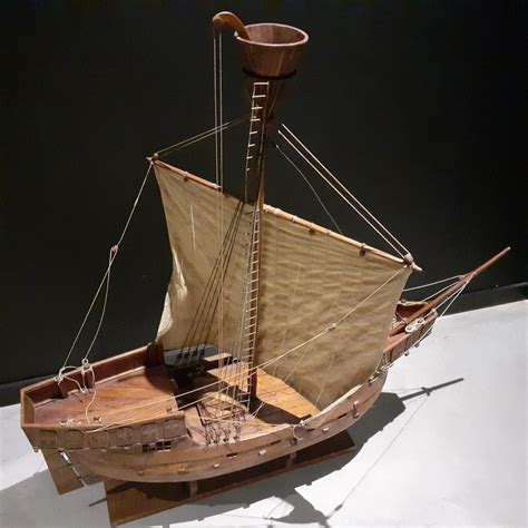 A Detailed Model Of A Medieval Caravel From The 12th Century Atelier