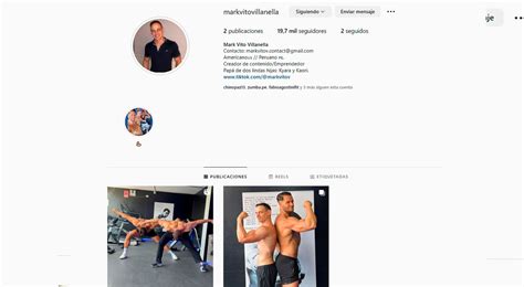 Mark Vito Abre Su Primera Cuenta Oficial De Instagram Y Comparte