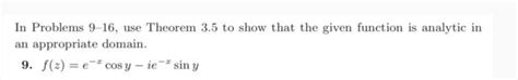 solved in ﻿problems 9 16 ﻿use theorem 3 5 to ﻿show that the