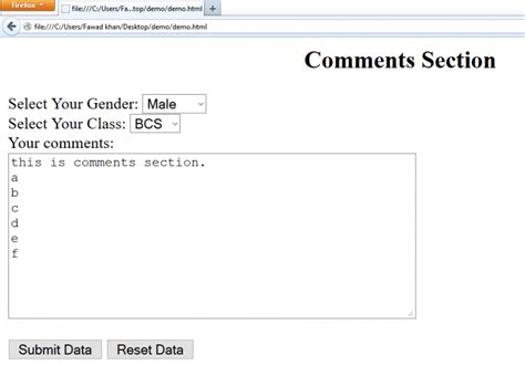 Html Form Form Tags Form Attributes Textbox Buttons Textarea