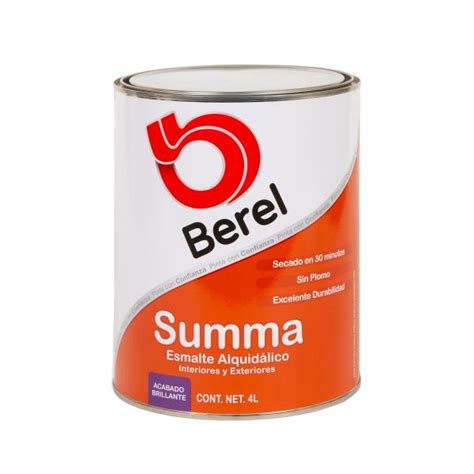 ESMALTE ALQUIDÁLICO SUMMA BEREL DE 4 L BASE NEUTRA The Home Depot México