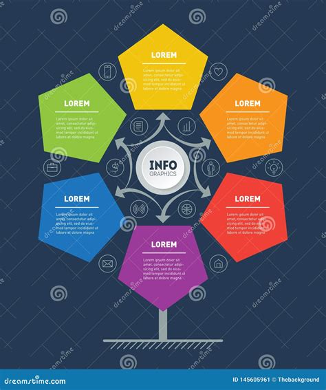 Pr Sentation D Affaires Ou Concept D Infographics Avec Options