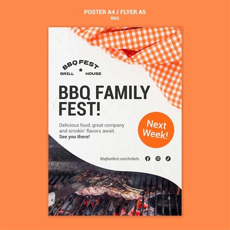 Free Psd Bbq Template Design