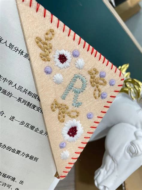 2022亚马逊热销新款国风刺绣书签个性化手工刺绣书角装饰厂家直销 阿里巴巴
