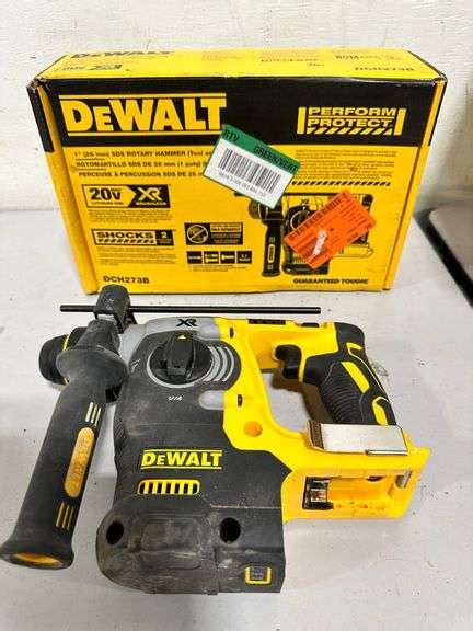 Dewalt 20v Max Xr Cordless Brushless 1 In Sds Plus L Shape Rotary Hammer Tool Only Used