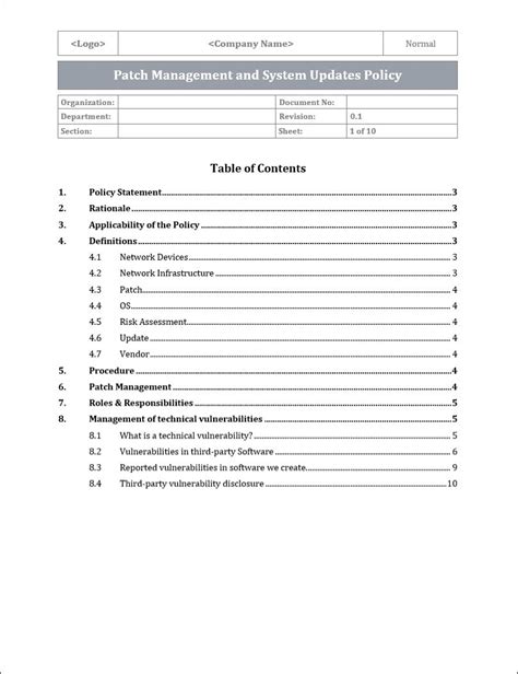 Iso 27001 2022 Patch Management And System Updates Policy Template Iso Templates And