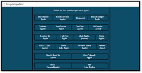Java Applets Obsolete Or Still Part Of The Web SitePoint