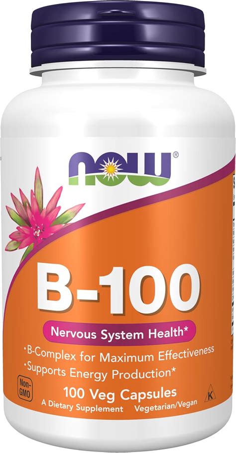 Now Foods Supplements Vitamin B 100 Energy Production
