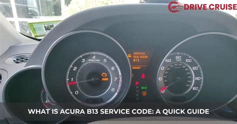Understanding The Acura B13 Service Code Key Maintenance Explained