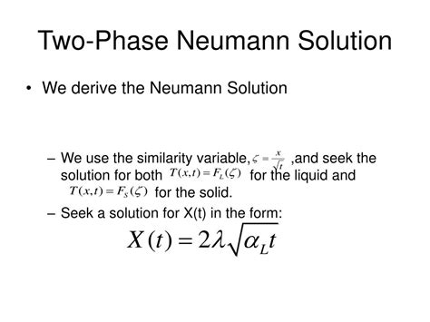 Ppt The Stefan Problem And The Exact Solution For The Two Phase Stefan Problem Powerpoint