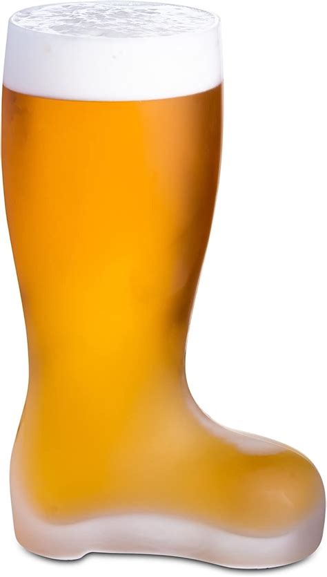 Bardrinkstuff Frosted Glass Beer Boot 18oz 510ml Set Of 24
