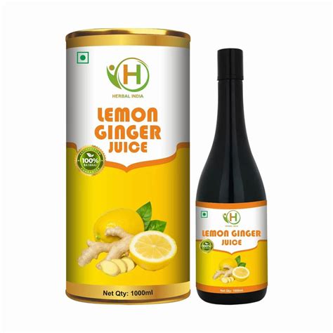 Lemon Ginger Juice 750 Ml At Rs 80bottle In Jaipur Id 2853763226073