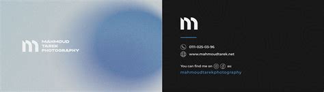 Mahmoud Tarek Photographer Branding Project On Behance