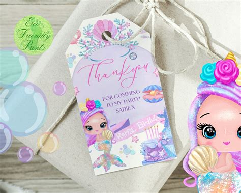 Editable Mermaid Birthday Invitation Mermaid Birthday Invite Etsy
