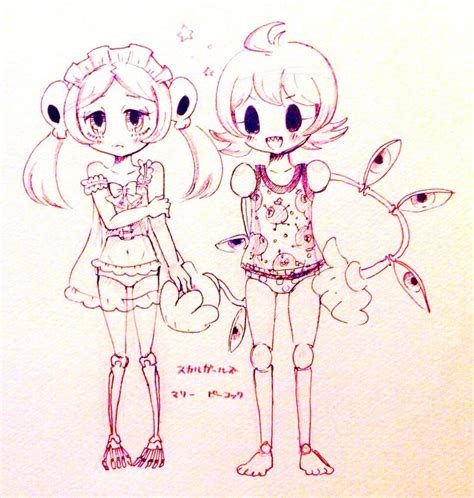 Peacock And Bloody Marie Skullgirls Drawn By Brainboxxoxo Danbooru