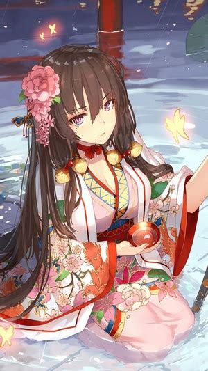 Anime Girl Katana Kimono 4k Hd Phone Wallpaper Rare Gallery