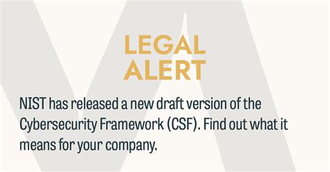 New Draft Version Of Cybersecurity Framework CSF Stresses Senior Management S Role In Keeping
