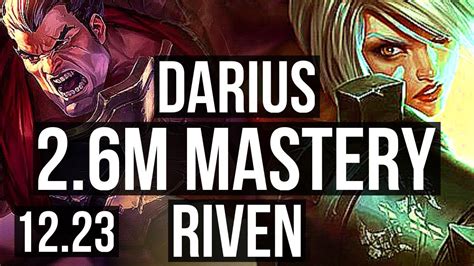Darius Vs Riven Top 26m Mastery 8 Solo Kills 900 Games 810
