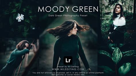 How To Edit Moody Green Photography Mobile Lightroom Presets DNG