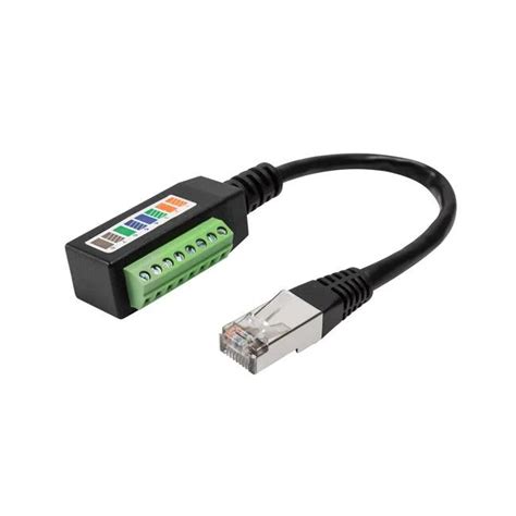 Rj45 Male To 8 Pin Screw Terminal Connector Cable China Rj45 To Terminal Block Cable And