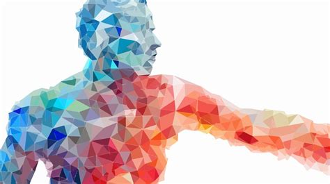 Mesh User Trend Model Triangle Mosaic Icon Premium Ai Generated Vector