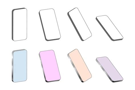 Premium Vector Realistic Flat Smartphone Mockup Device Ui Ux Mockup For Template Mobile Phone