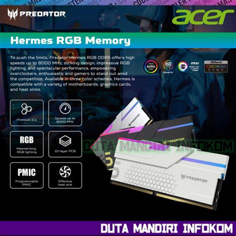 Promo Acer Predator Hermes Rgb Ddr Gb Gb Gb Mhz I Mhz I Mhz I Mhz I