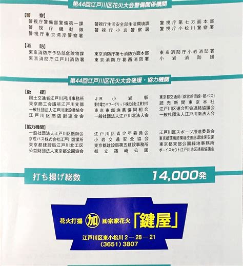 第44回江戸川区花火大会