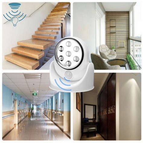 Joyoleder Led Wandleuchte 360° Rotierender Safe Light Sicherheitslicht