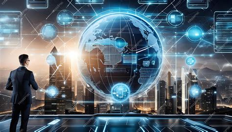 Premium Ai Image A Futuristic Cybersecurity Workspace Featuring Advanced Encryption Technologies