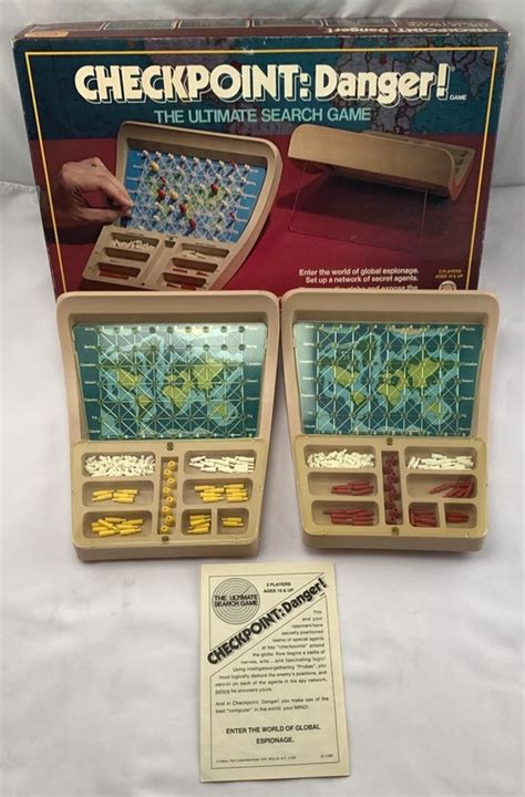 Checkpoint Danger 1978 Board Game Board Game Guys