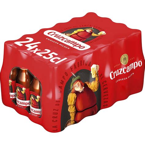 Cerveza Rubia Tipo Pilsen Pack 24 Botellas 25 Cl CRUZCAMPO