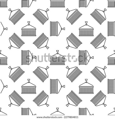 Shipping Container Vector Delivery Concept Minimal Stock Vector Royalty Free 2279804811