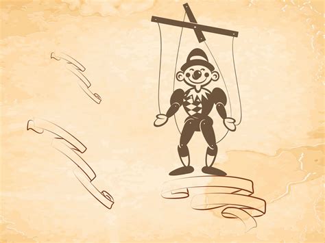 Vintage Puppet Toy Backgrounds For Powerpoint Templates Ppt Backgrounds