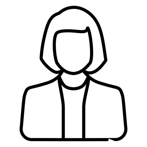 Marketing Executive Icon Concept In Red Line Color 65287820 Vector Art