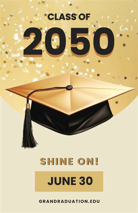 Free Graduation Program Poster Template To Edit Online
