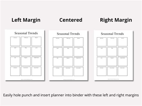 Seasonal Trends Printable Trends Tracker Year Notes Seasonal Trends