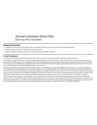 10 401k Plan Templates In Pdf Doc